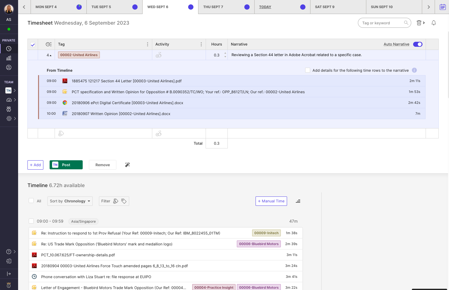 WiseTime Automated AI Time Tracking by ANAQUA