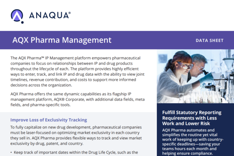 IP Software for the Unique Needs of Life Science Companies | Anaqua